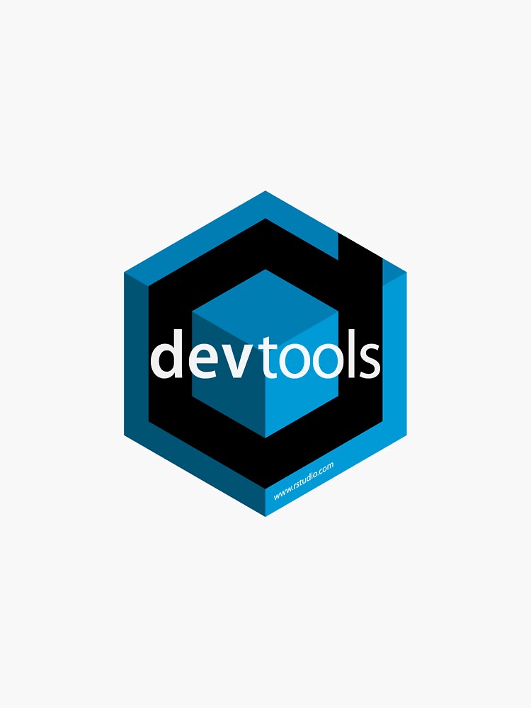 "devtools rstudio" Sticker for Sale by ZILKOM | Redbubble