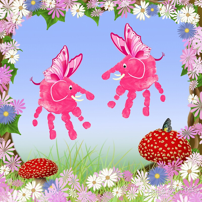 "Fairy Elephant Critters" by Carol Heath | Redbubble