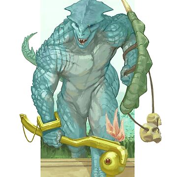 "Lizardman" Sticker for Sale by HoroArtShop | Redbubble