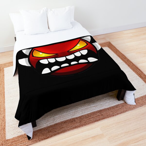 "angry geometry dash" Comforter for Sale by shen-illaz | Redbubble