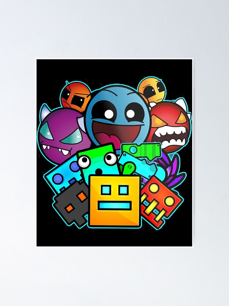 "Geometric Dash" Poster for Sale by shen-illaz | Redbubble
