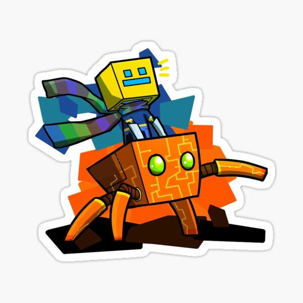 "Geometry Dash " Sticker for Sale by shen-illaz | Redbubble