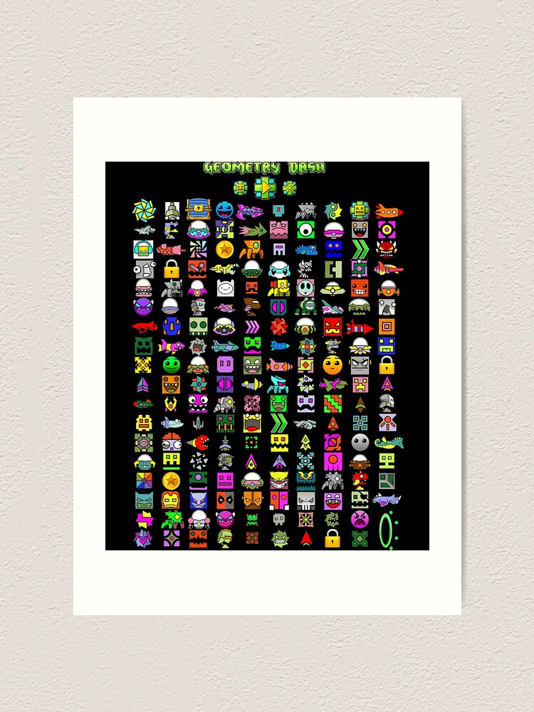 "Geometry Dash " Art Print for Sale by shen-illaz | Redbubble