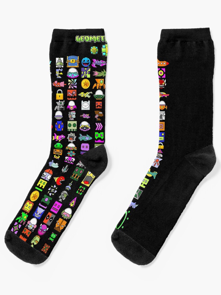 "Geometry Dash " Socks for Sale by shen-illaz | Redbubble