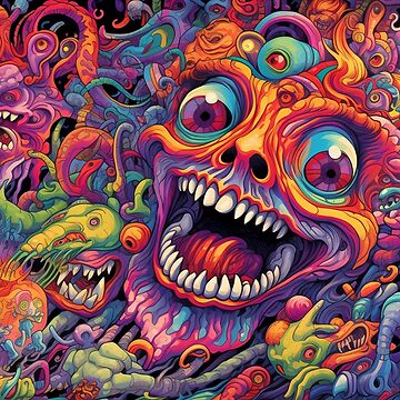 "Hypnotic Monster with a Wicked and Crazy Smile: A Poster of ...