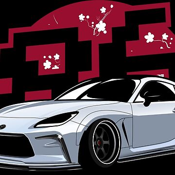 "GR86 Widebody Silver" Sticker for Sale by IssKa | Redbubble