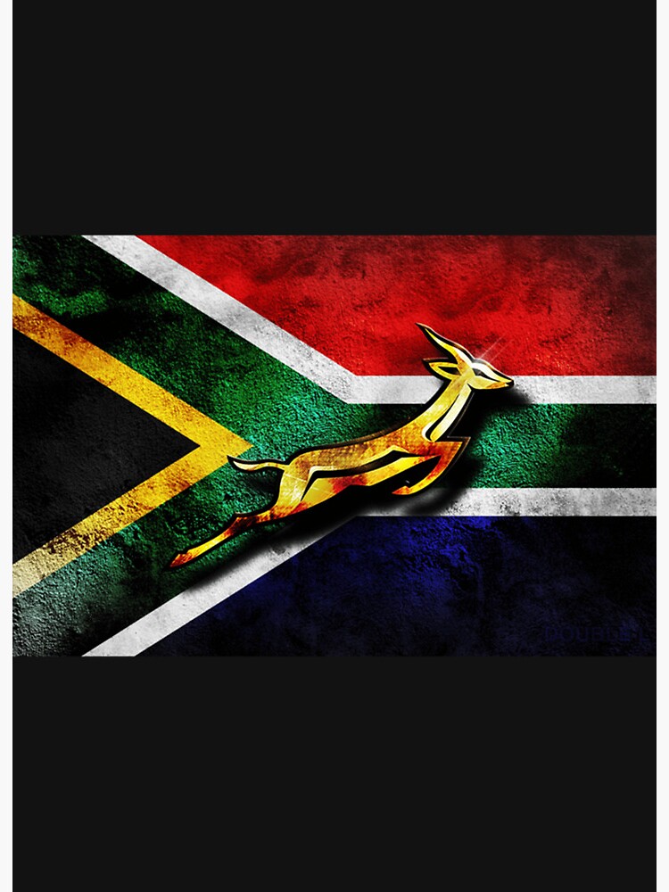 "Springbok Bokke South African Flag Vintage Rugby " Art Board Print for ...