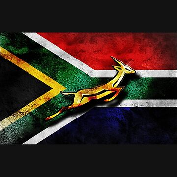 "Springbok Bokke South African Flag Vintage Rugby " Sticker for Sale by ...
