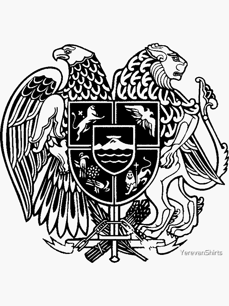 "black gerb" Sticker for Sale by YerevanShirts | Redbubble