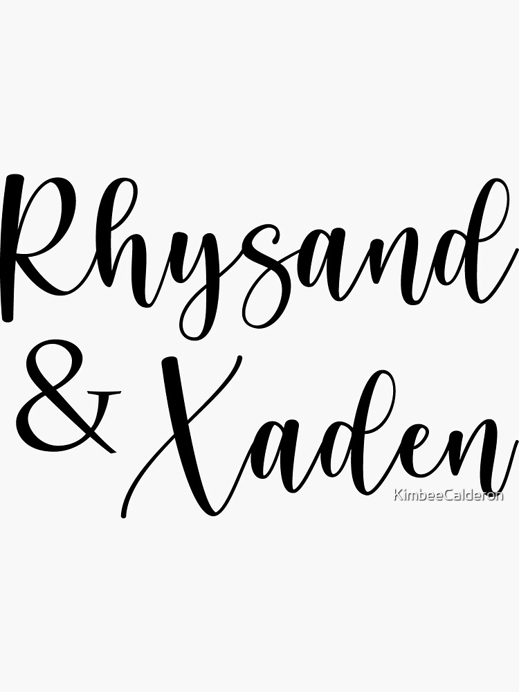"Rhysand and Xaden" Sticker for Sale by KimbeeCalderon | Redbubble