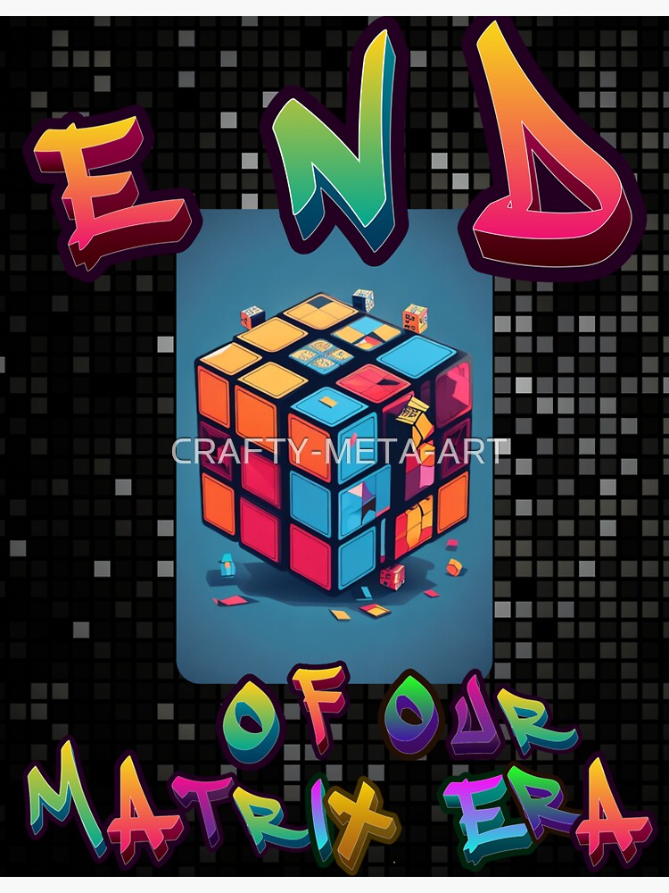 "Matrix" Sticker for Sale by CRAFTY-META-ART | Redbubble