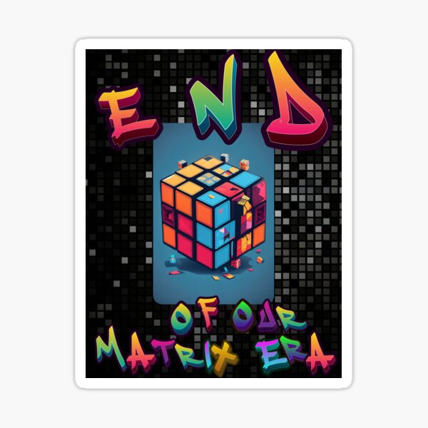 "Matrix" Sticker for Sale by CRAFTY-META-ART | Redbubble