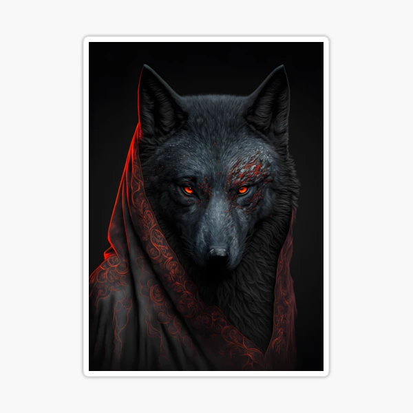 Loup Noir Aux Yeux Rouges Anime La Potion Magique Du Loup Garou