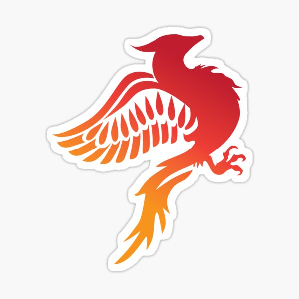 "Phoenix" Sticker for Sale by bc21design | Redbubble