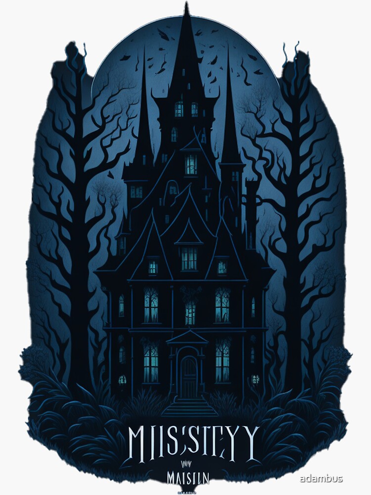 " Mystery Mansion" Sticker for Sale by adambus | Redbubble