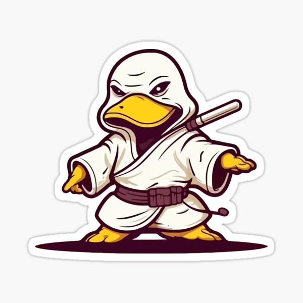 "Cute Kung fu Duck" Sticker for Sale by Amir Faysal | Redbubble