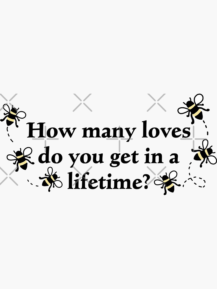 "How many loves do you get in a lifetime? Magnolia Parks " Sticker for ...