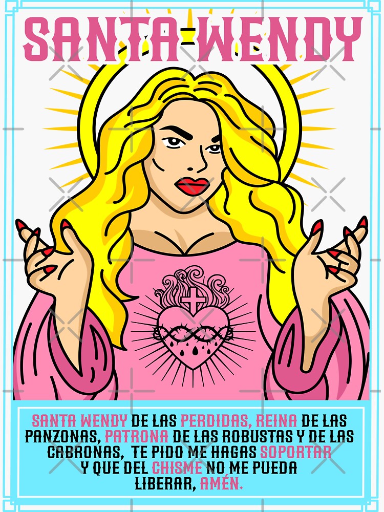 "Santa Wendy Funny Wendy Guevara " Sticker for Sale by Socami | Redbubble