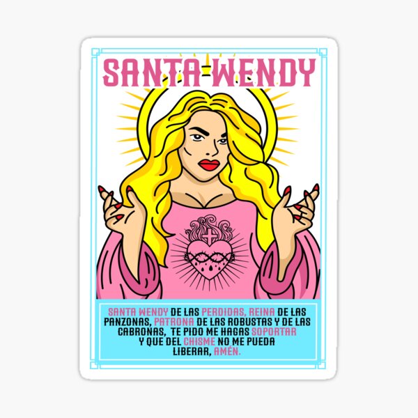 "Santa Wendy Funny Wendy Guevara " Sticker for Sale by Socami | Redbubble