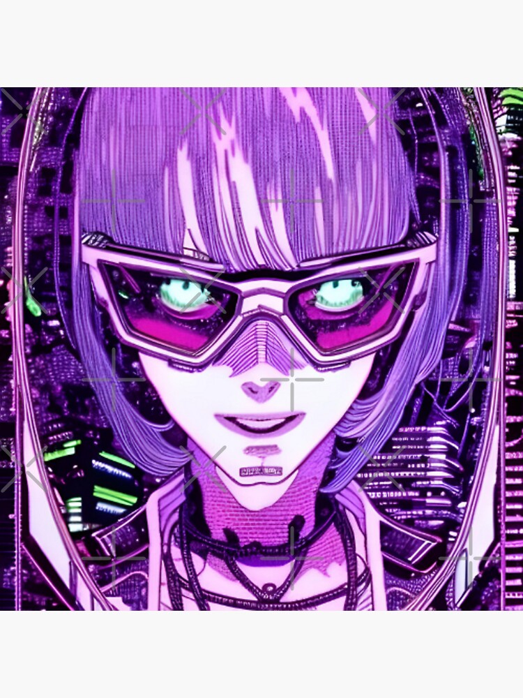 "Retro Anime Character" Sticker for Sale by KalipsoArt | Redbubble