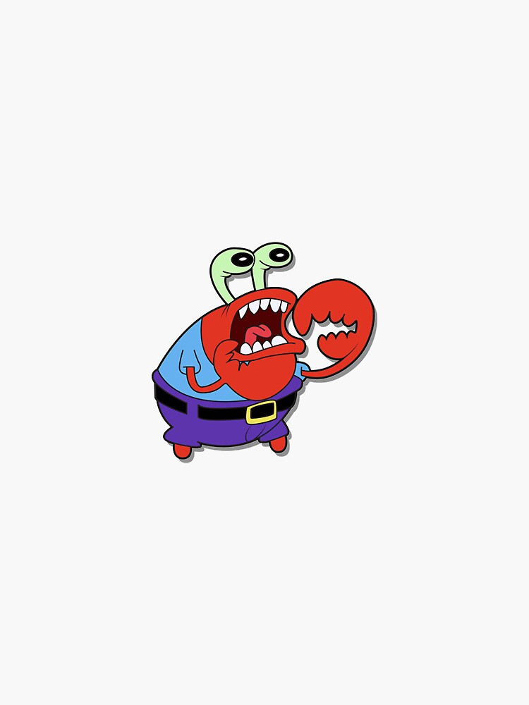 "mr crabs" Sticker for Sale by Sandis008 | Redbubble