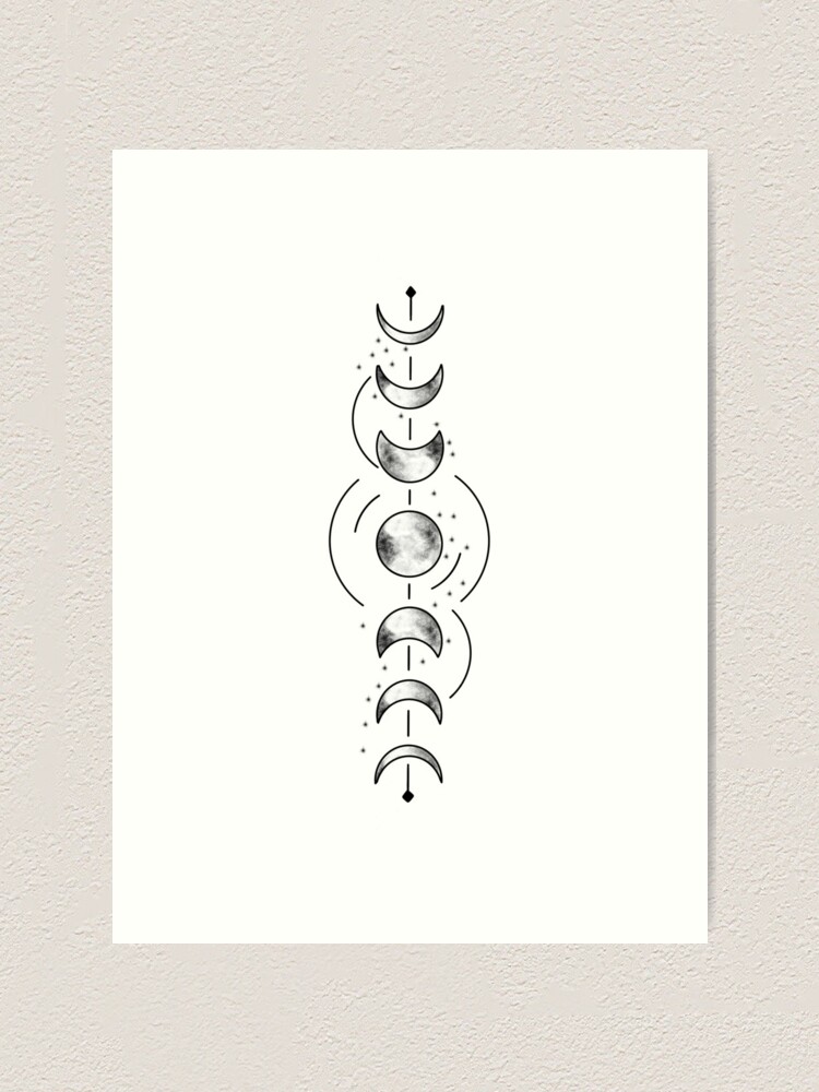 "ACOTAR Feyre Moon Tattoo" Art Print for Sale by faithhhhk | Redbubble