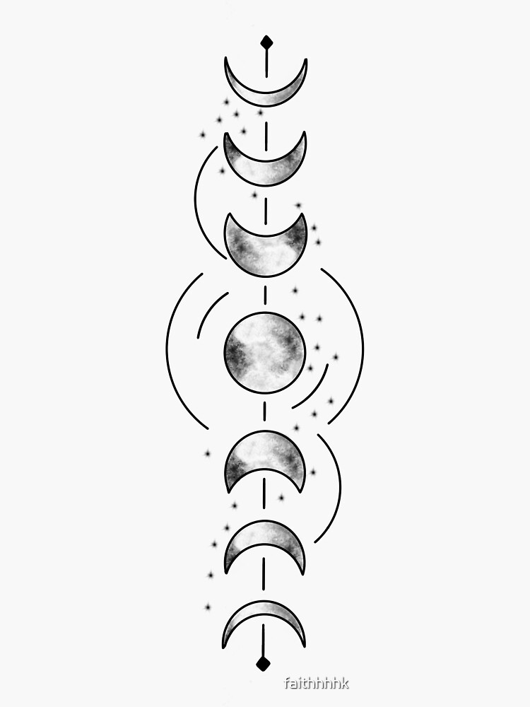 "ACOTAR Feyre Moon Tattoo" Sticker for Sale by faithhhhk | Redbubble
