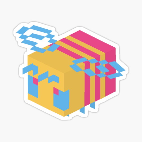 "Minecraft Pride Bee: Pansexual" Sticker for Sale by FruityCaprisun ...