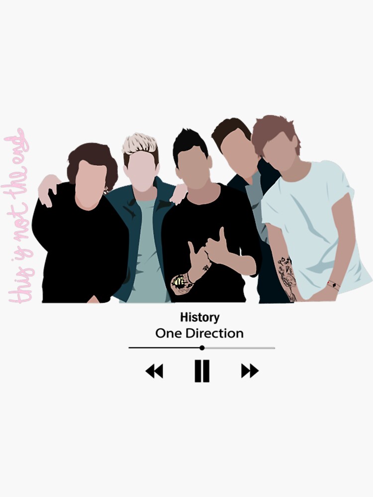 "One Direction - History Song " Sticker for Sale by LyndenLester ...