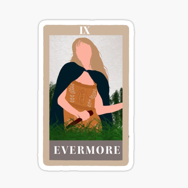 "evermore tarot card " Sticker for Sale by nerfie | Redbubble