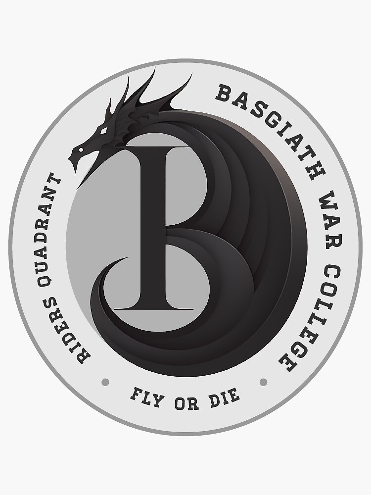 "Basgiath War College Fourth Wing" Sticker for Sale by GeekyGoodsCo ...
