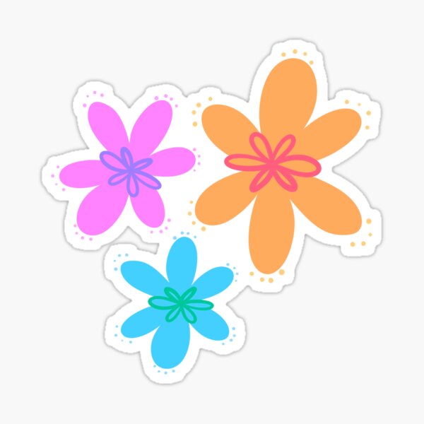 "Hawaiian Flowers" Sticker for Sale by susanbennett | Redbubble