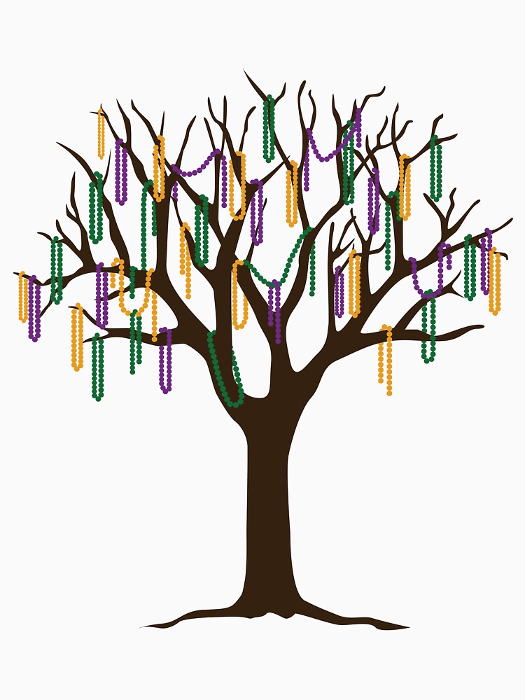 "Tulane Mardi Gras Bead Tree" T-shirt for Sale by estoller | Redbubble ...