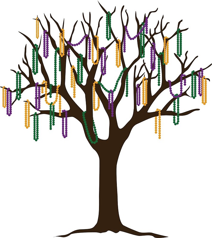 "Tulane Mardi Gras Bead Tree" by estoller | Redbubble