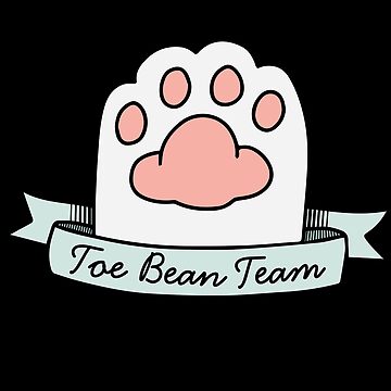 "Toe bean team! " Sticker for Sale by Room-On-Fire | Redbubble