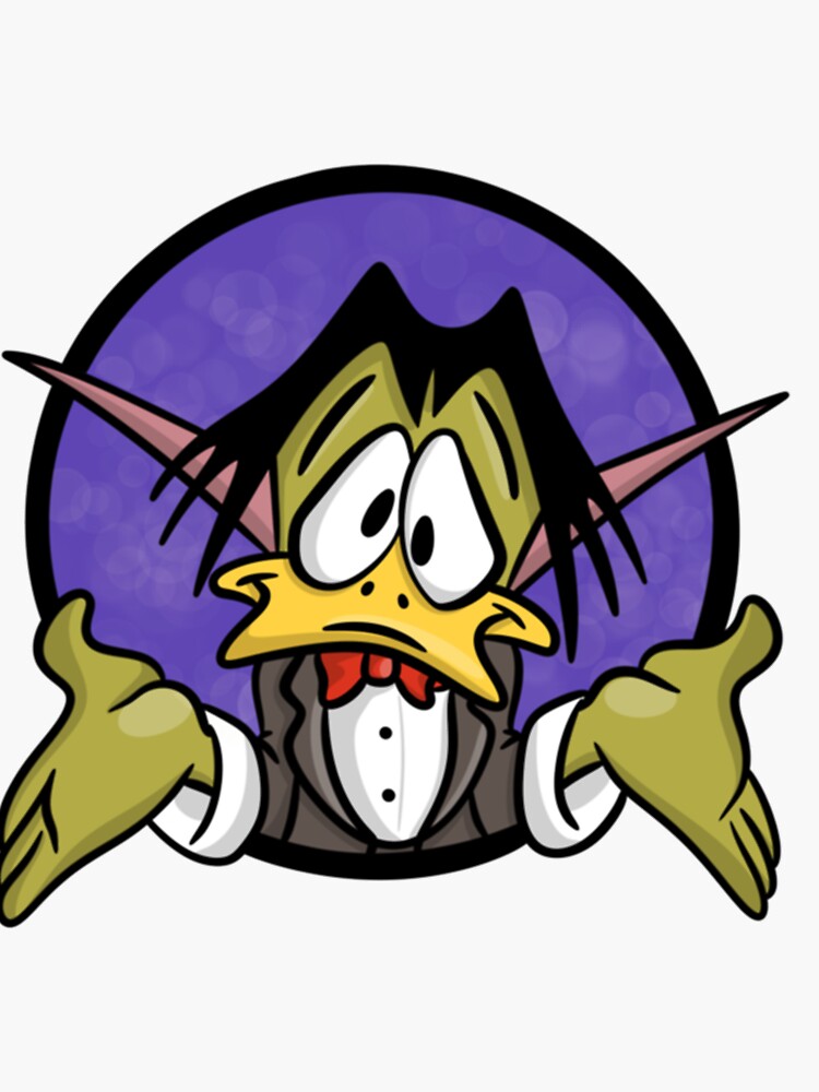 "Count Duckula" Sticker for Sale by LaurenceMarches | Redbubble
