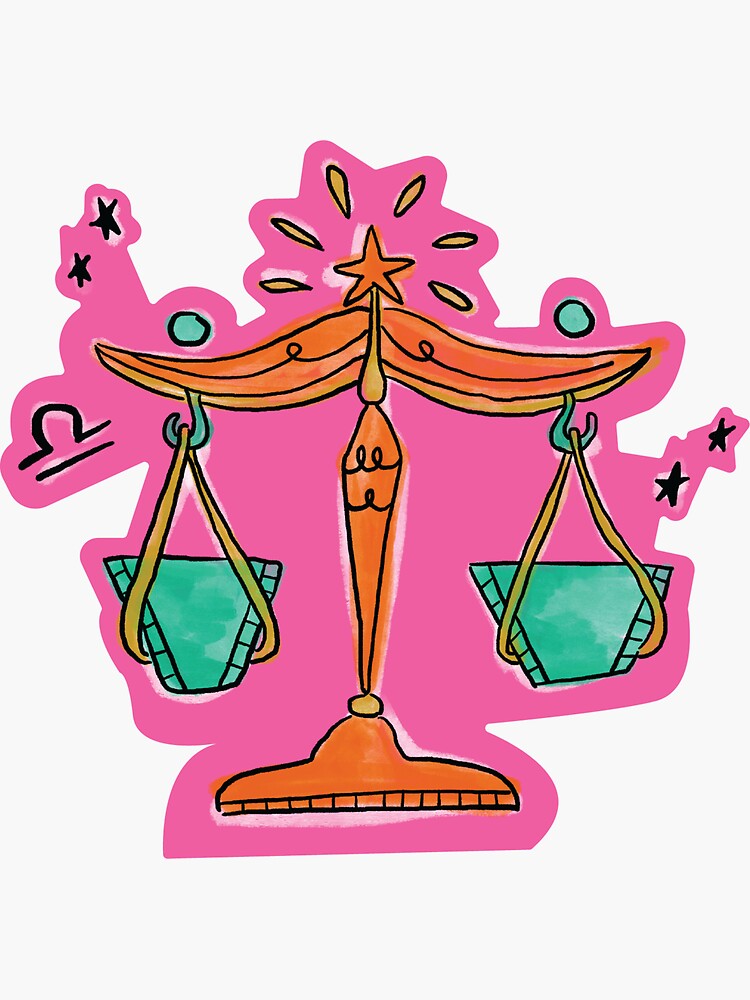 "What's Your Sign? - Libra" Sticker for Sale by pinksofa | Redbubble