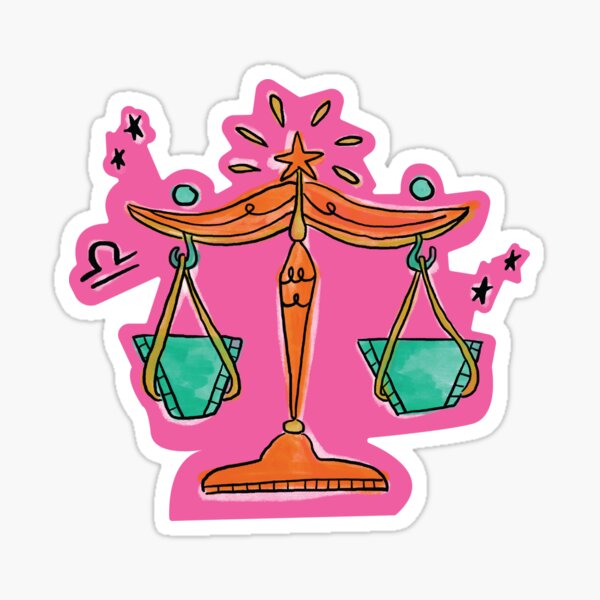 "What's Your Sign? - Libra" Sticker for Sale by pinksofa | Redbubble