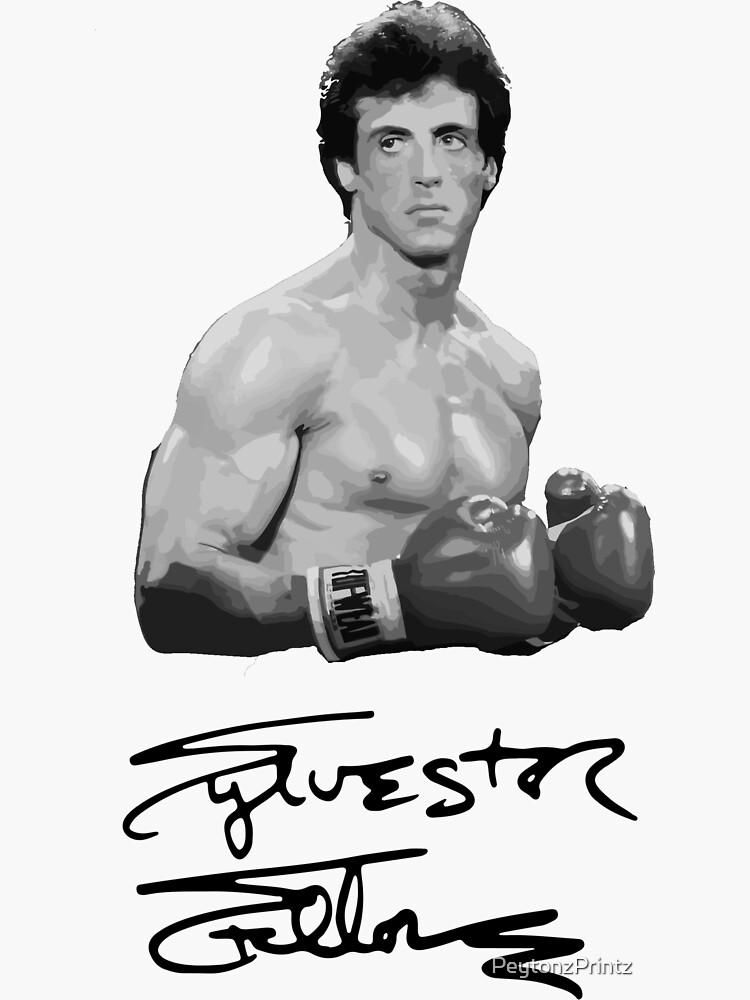 "Sylvester Stallone Vector Art" Sticker for Sale by PeytonzPrintz ...