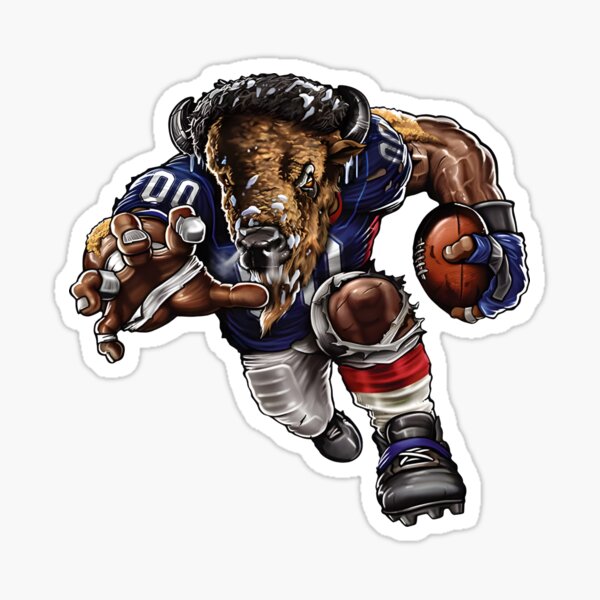 "Buffalo00 Touchdown In-Bills" Sticker for Sale by liliacore | Redbubble