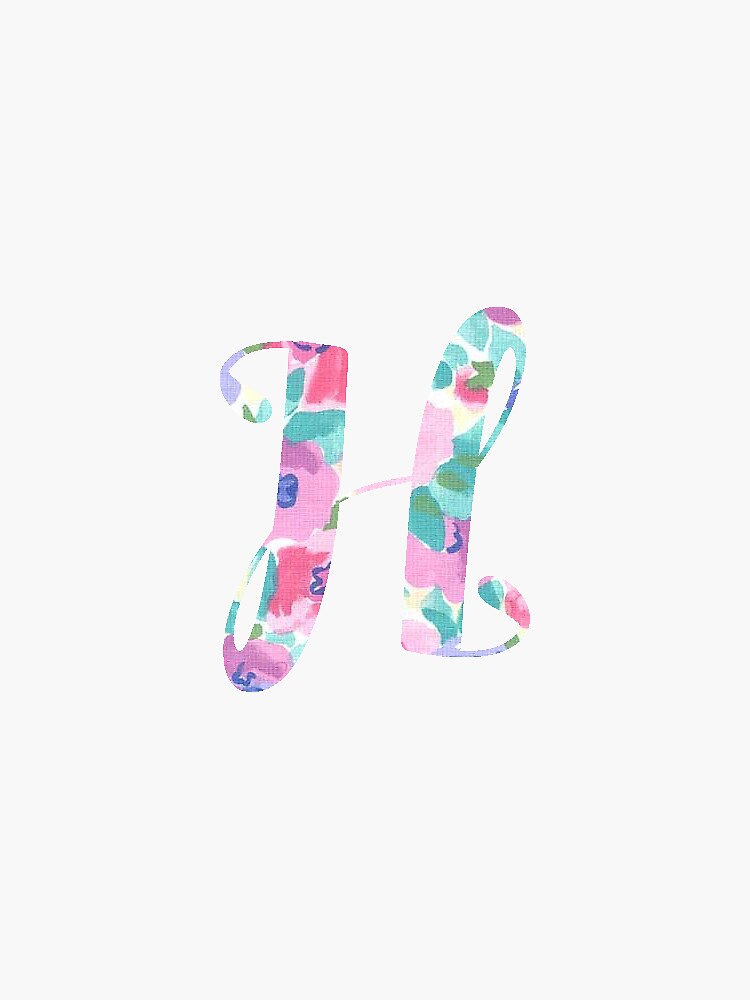 "H letter sticker" Sticker for Sale by elephantc123 | Redbubble