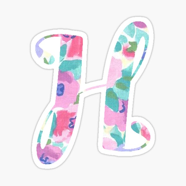 "H letter sticker" Sticker for Sale by elephantc123 | Redbubble