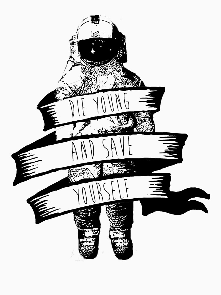 "ribbon wrapped astronaut quote" Essential T-Shirt for Sale by elizon-ludivi | Redbubble