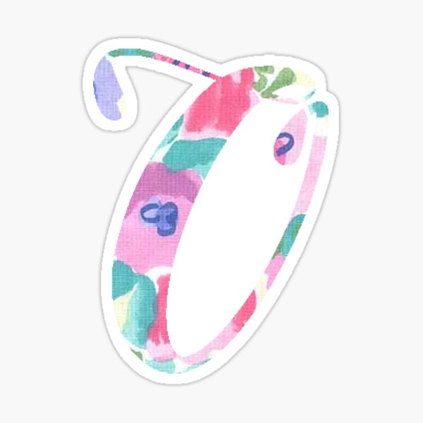 "O letter sticker" Sticker for Sale by elephantc123 | Redbubble