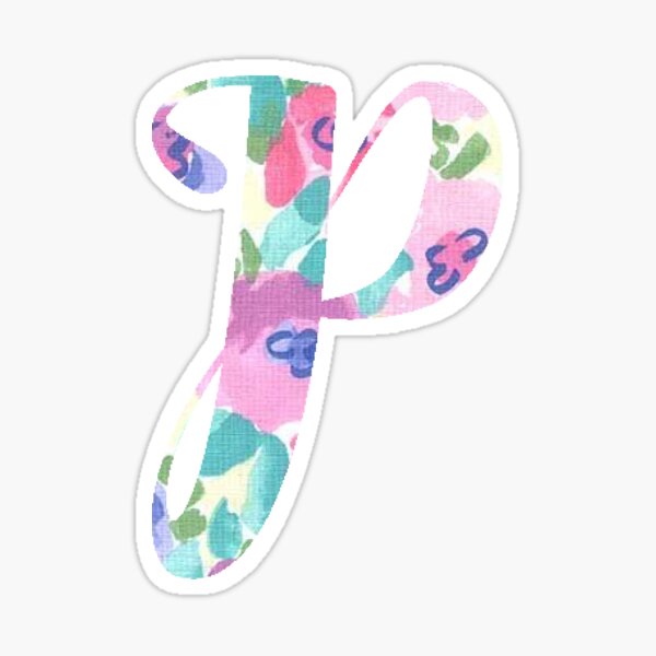 "P letter sticker" Sticker for Sale by elephantc123 | Redbubble