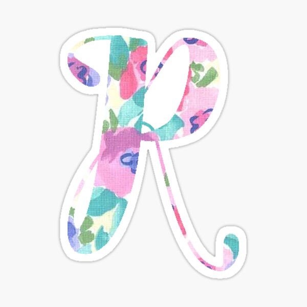 "R letter sticker" Sticker by elephantc123 | Redbubble