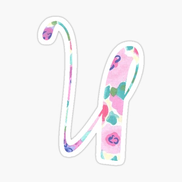 "U letter sticker" Sticker for Sale by elephantc123 | Redbubble