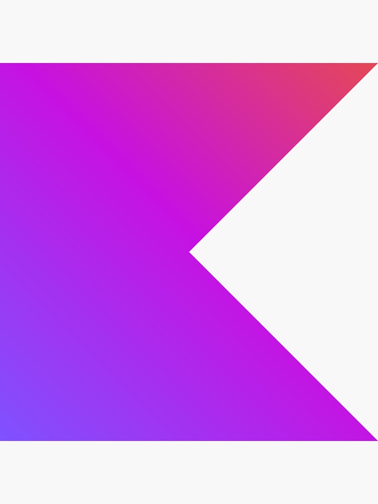 "Kotlin Software Logo Sticker - Stylish Accessory for Programmers ...