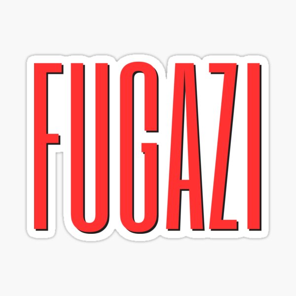 "Fugazi" Sticker for Sale by festivalzone | Redbubble