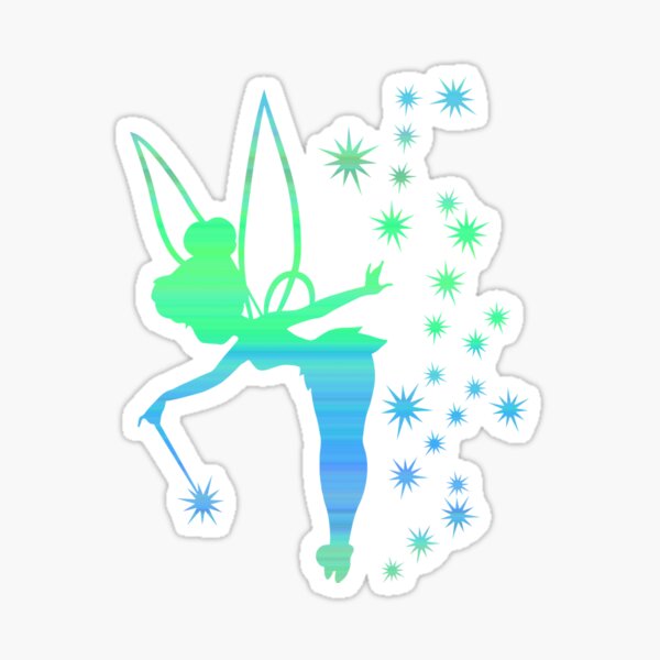"Aqua Striped Tink" Sticker for Sale by ijsw | Redbubble